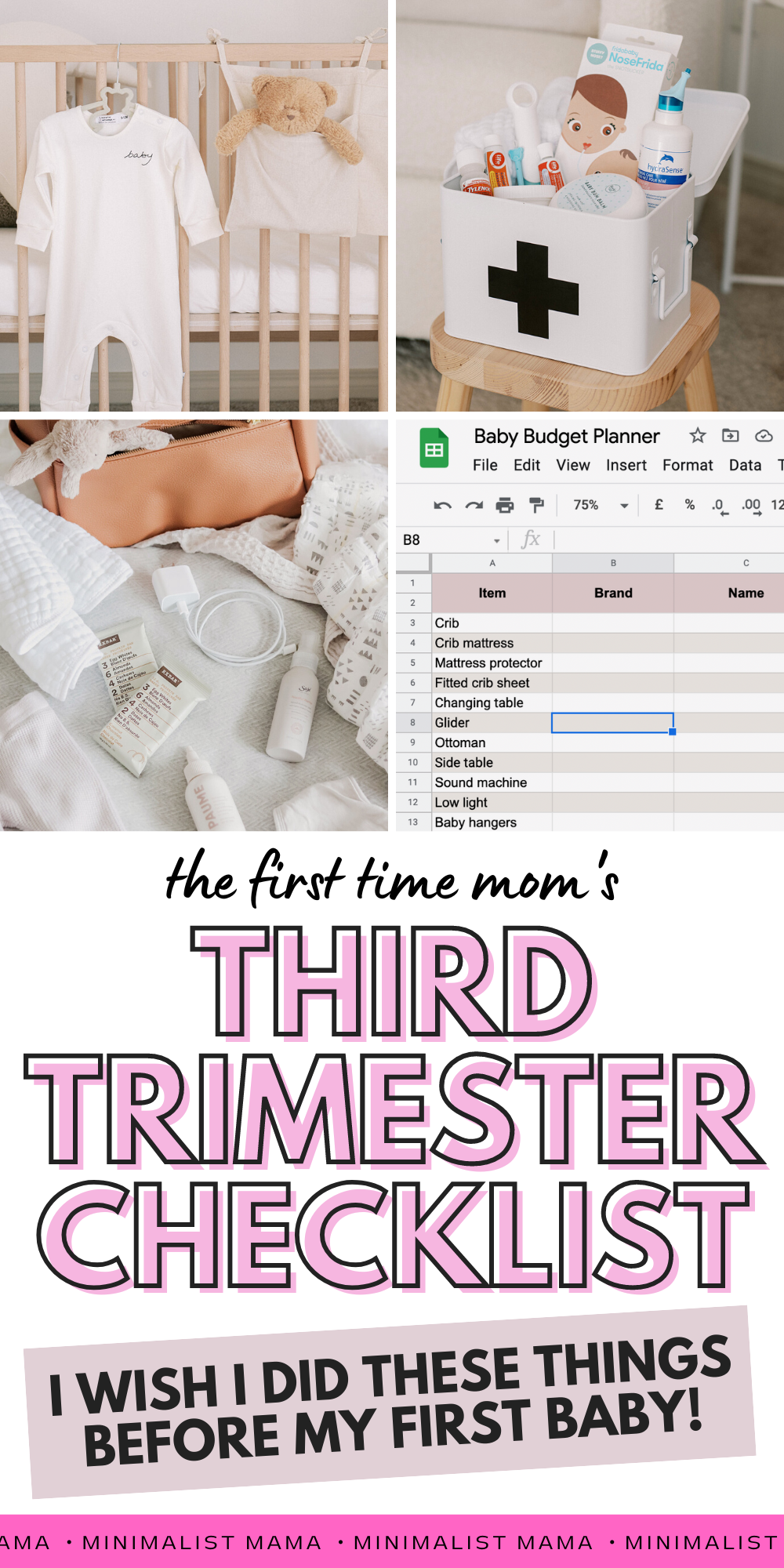 The *Essential* Third Trimester Checklist for First Time Moms