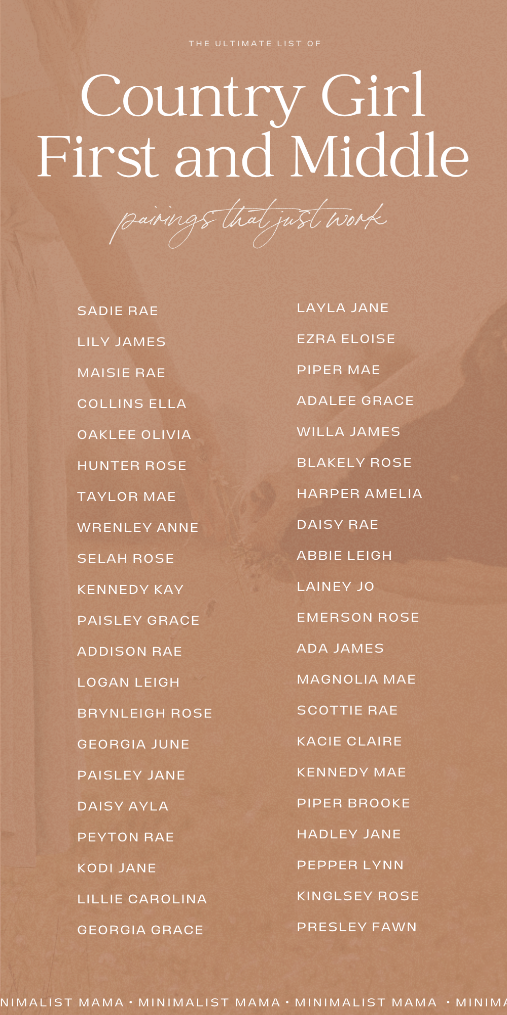 225+ *Prettiest* Country Girl Names (Cute & Rustic) - 2025