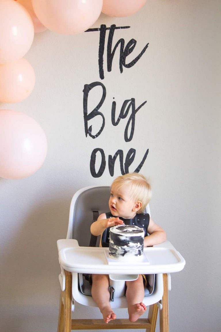 11+ *Super Adorable* First Birthday High Chair Decorations (Simple + Easy)