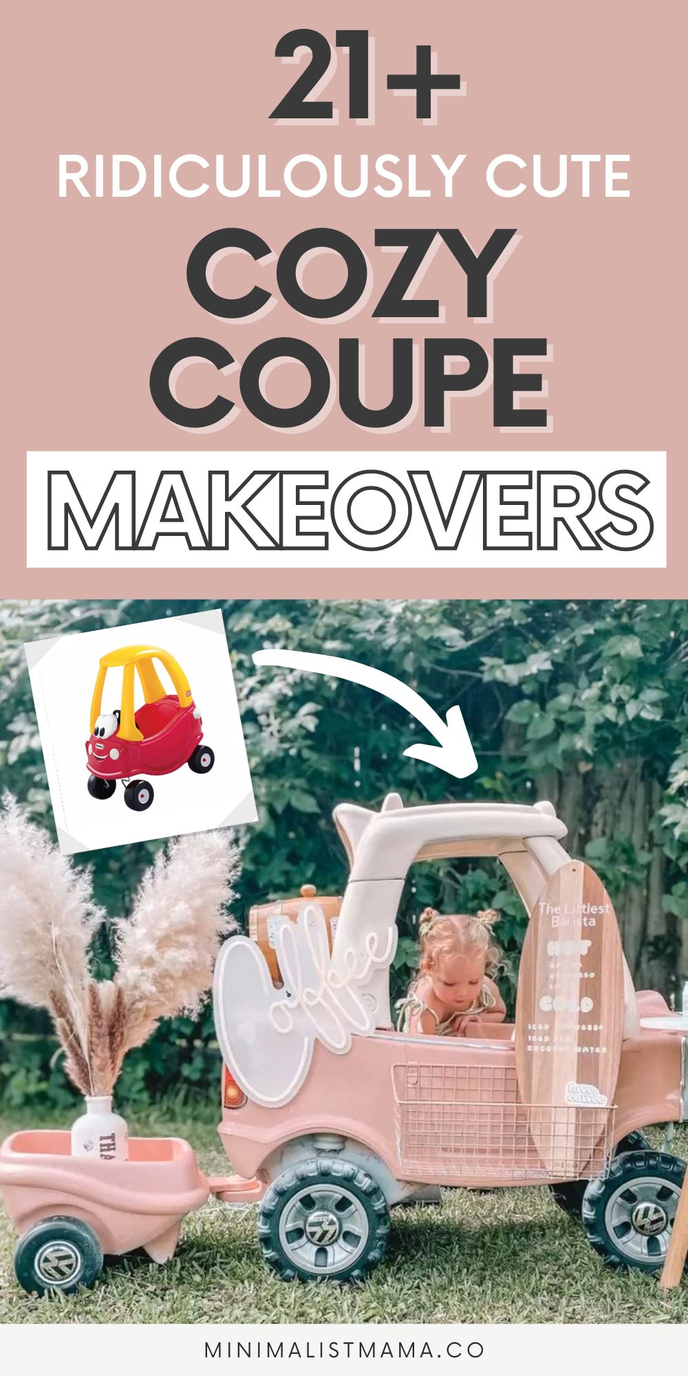 21+ *Very Aesthetic* Cozy Coupe Makeover Ideas (That You Can DIY!)