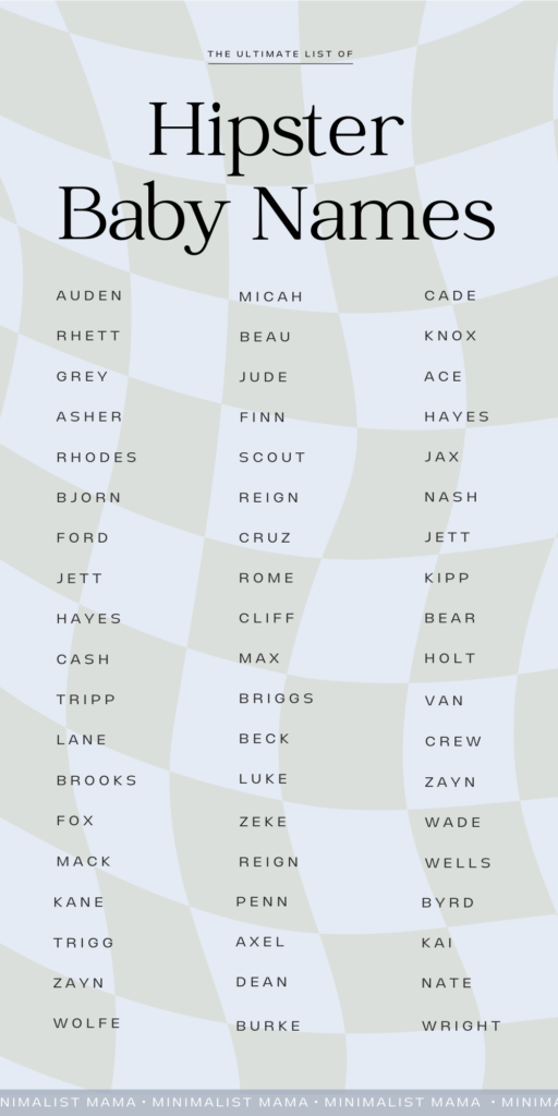 115+ *Totally Indie* Boho Boy Names with Meanings 2026