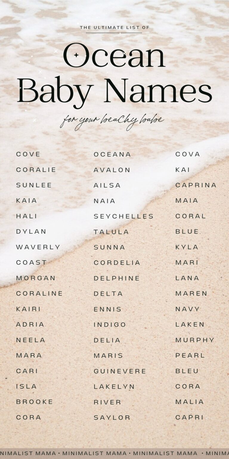 49+ *Beachy* Ocean Names For Girls (with Meanings) 2025