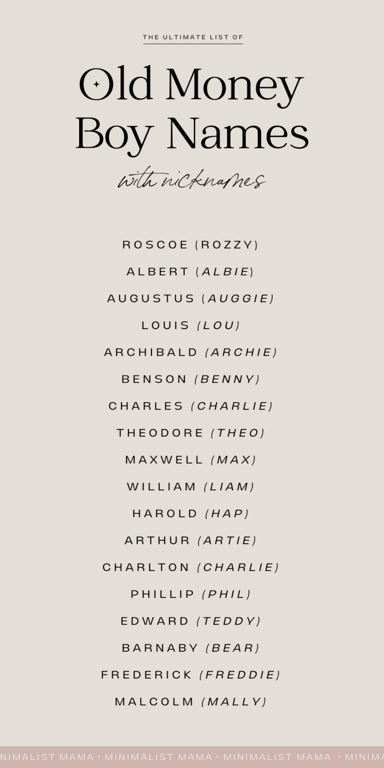 99+ *Rich* Old Money Names (That Are Surprisingly Cool) 2025