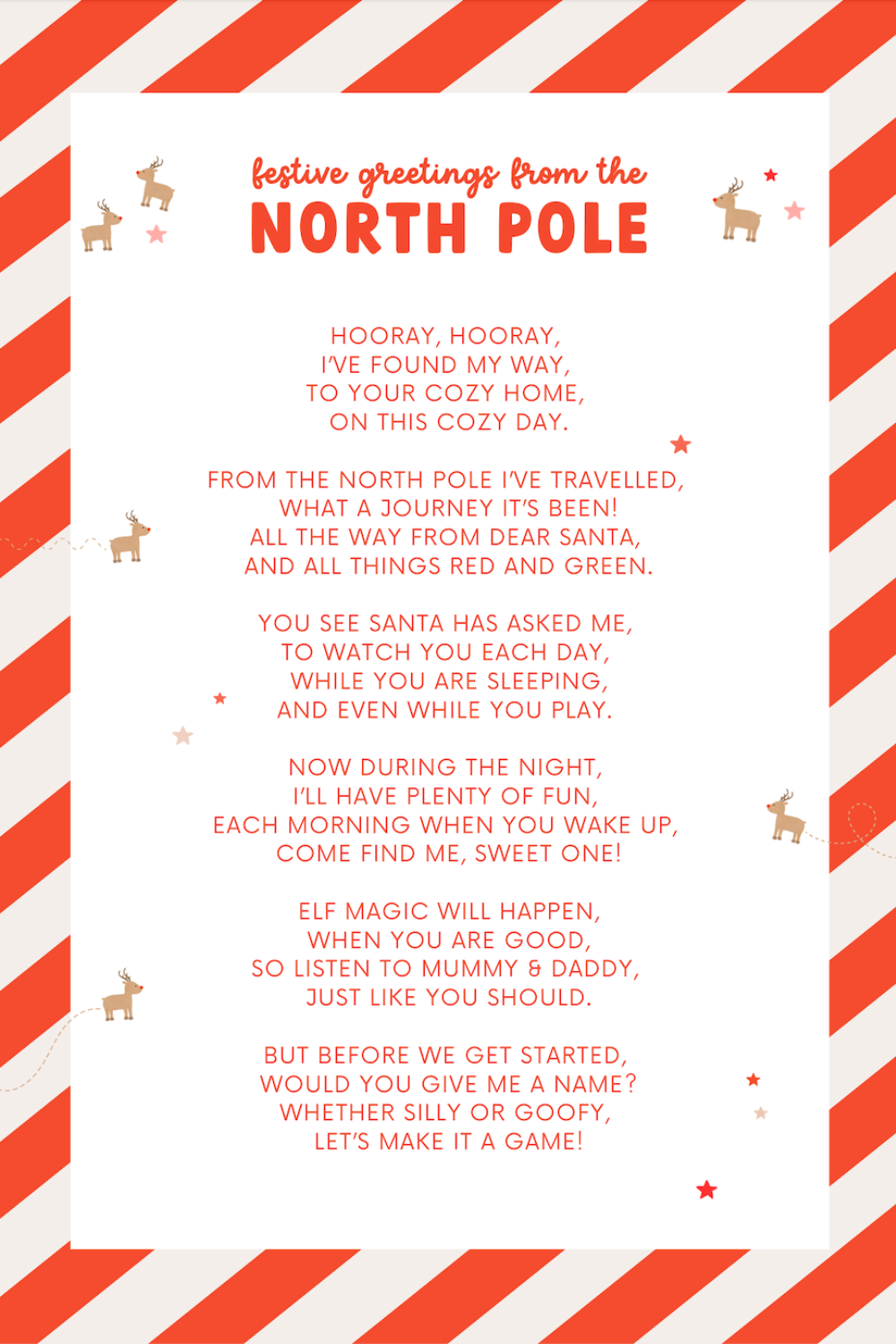 5+ *Super Cute* First Time Elf On The Shelf Arrival Letter Printables