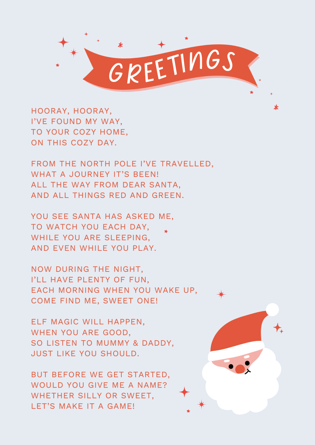 5+ *Cute* First Time Elf On The Shelf Arrival Letter Printables