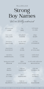 65+ Strong Boy Names with *Powerful* Meanings - 2024