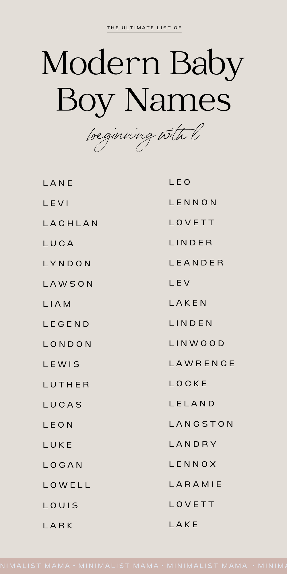 49+ *Best* Boy Names That Start with L - 2024