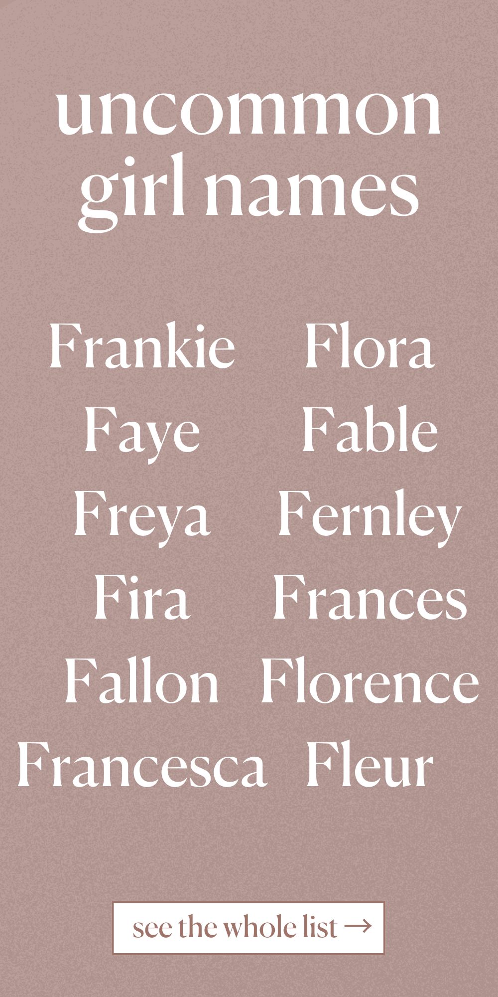 41+ *Prettiest* Girl Names That Start with F