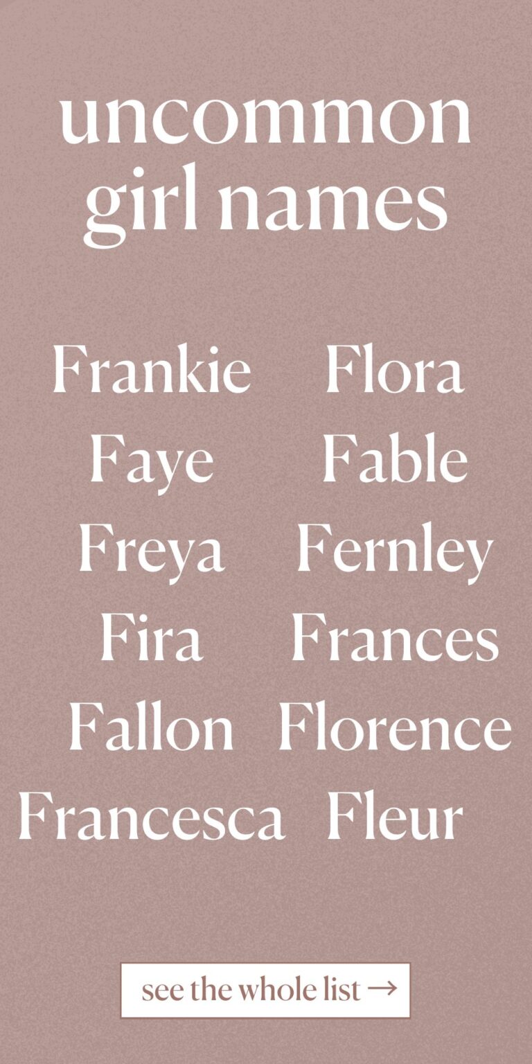 41+ *Prettiest* Girl Names That Start with F