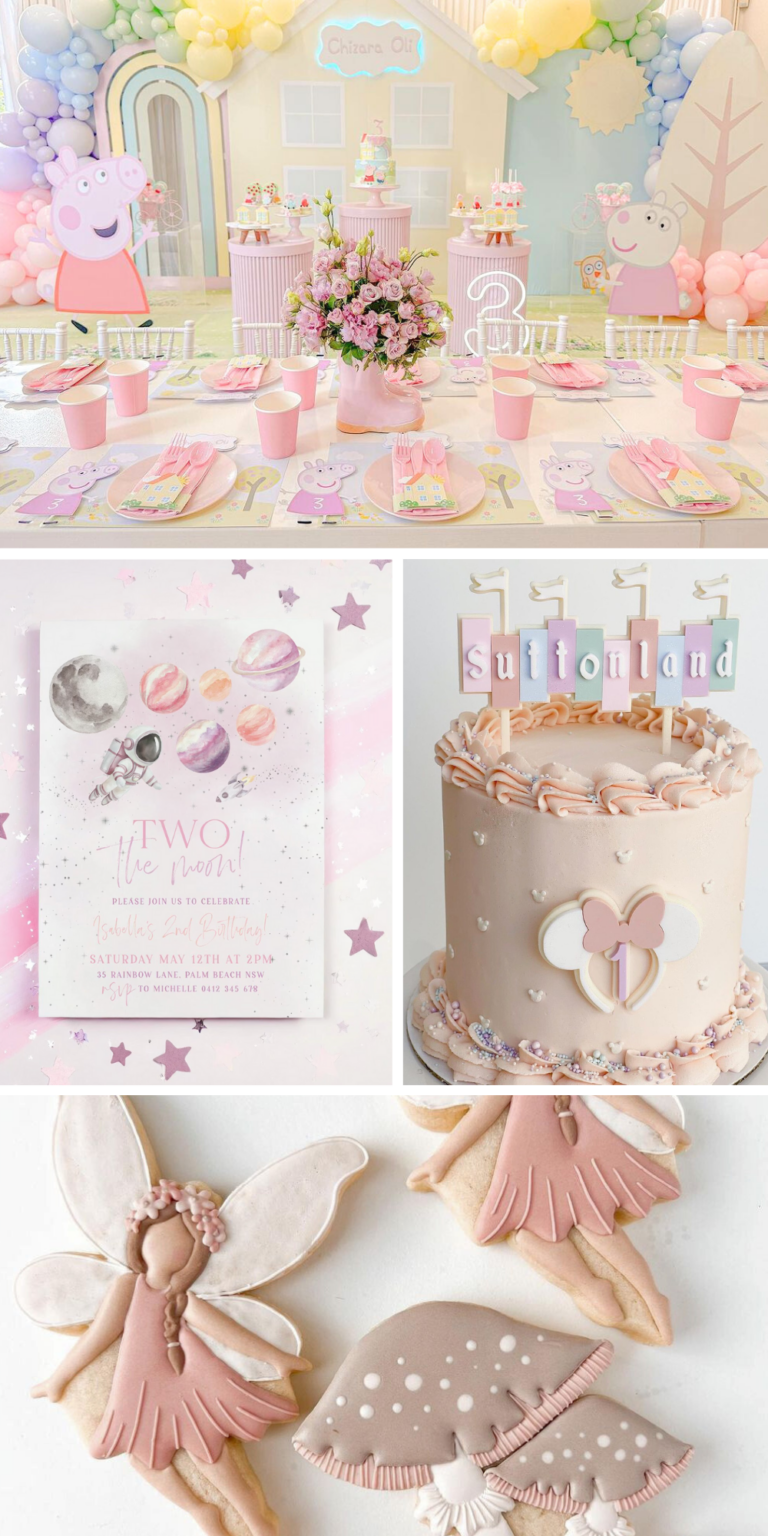 19+ *Modern* Second Birthday Themes for Girls We're Loving