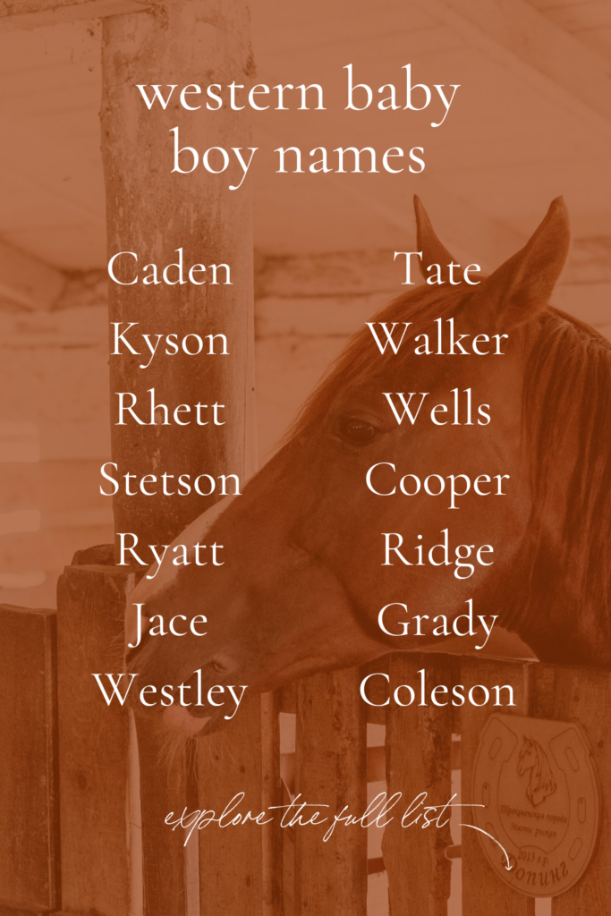 85+ *Modern* Western Boy Names I'm Loving