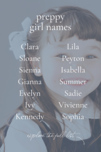 110+ *Beautiful* Preppy Baby Girl Names You'll Love