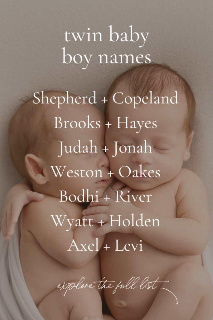 75+ *Cutest* Twin Boy Names We're Loving