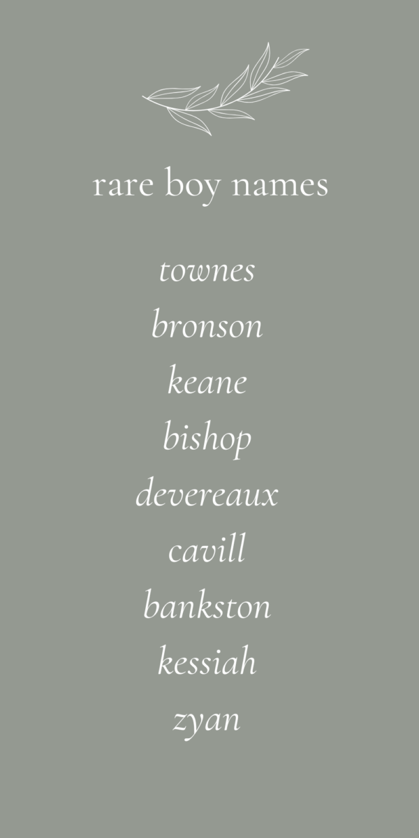 165+ Rare Baby Names for Boys You'll Absolutely Love