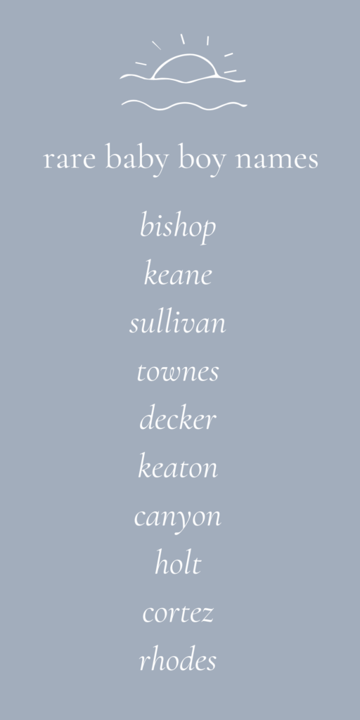 165+ Rare Baby Names for Boys You'll Absolutely Love