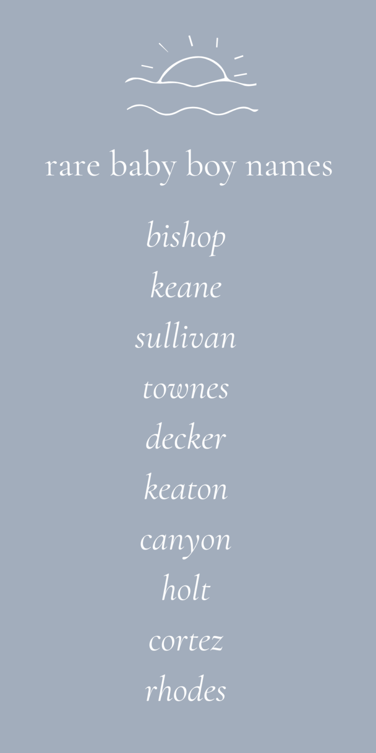 165+ Rare Baby Names for Boys You'll Absolutely Love
