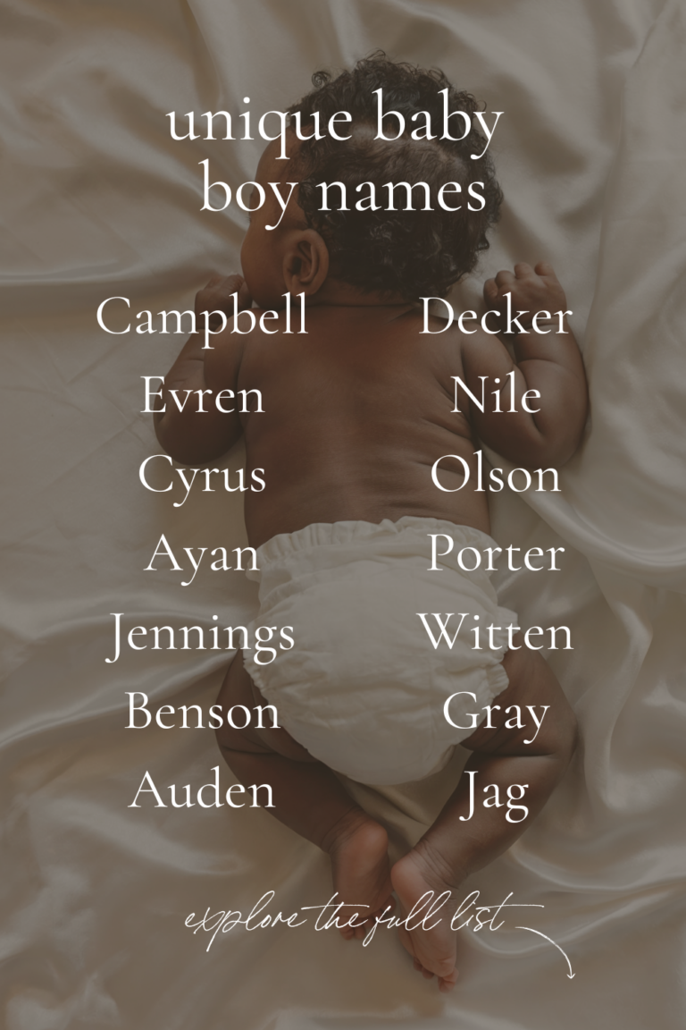 85+ *Insanely Good* Unique Baby Boy Names