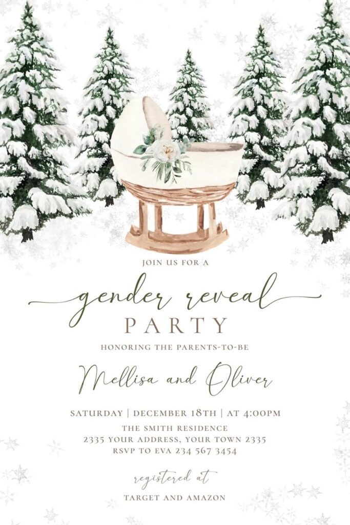 33+ *Creative* Winter Gender Reveal Ideas to Copy