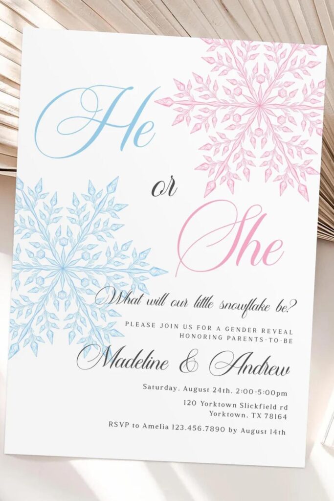 33+ *Creative* Winter Gender Reveal Ideas to Copy